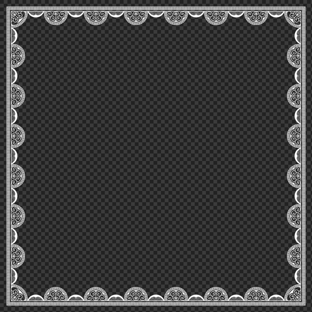 White lace png frame, classic | Free PNG - rawpixel