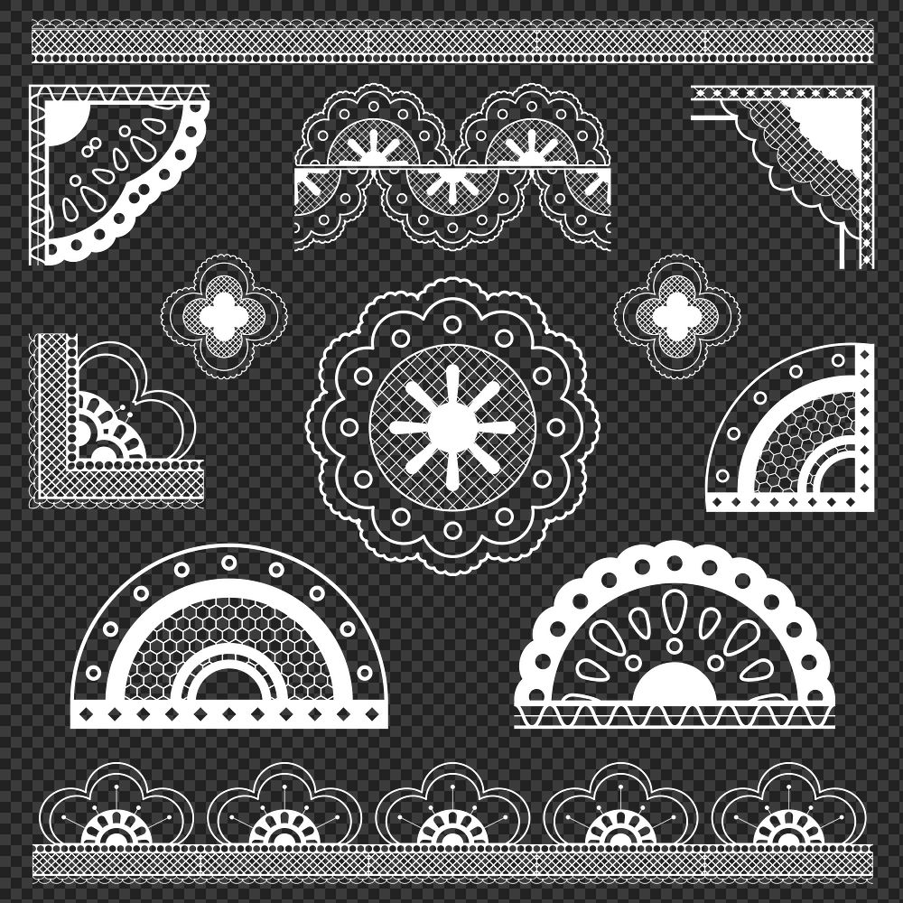 Vintage lace png clipart, feminine | Premium PNG - rawpixel