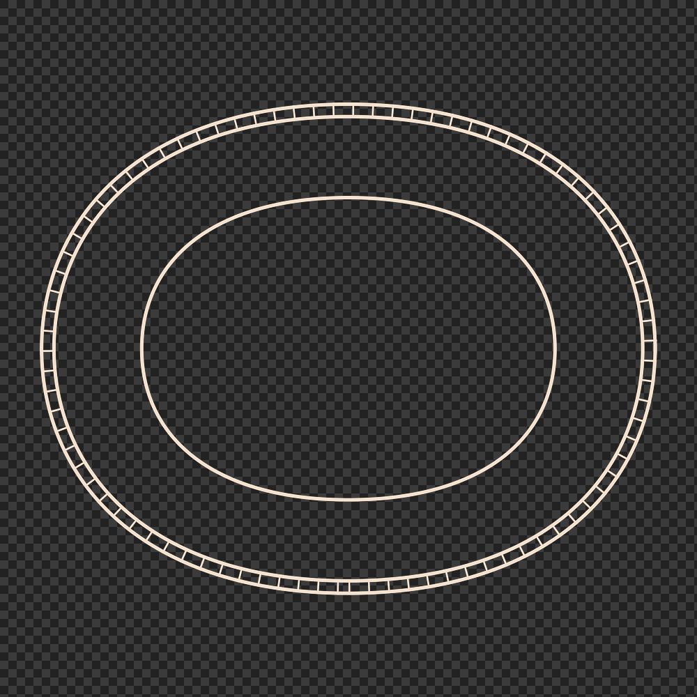 Oval frame png business element, | Free PNG Sticker - rawpixel