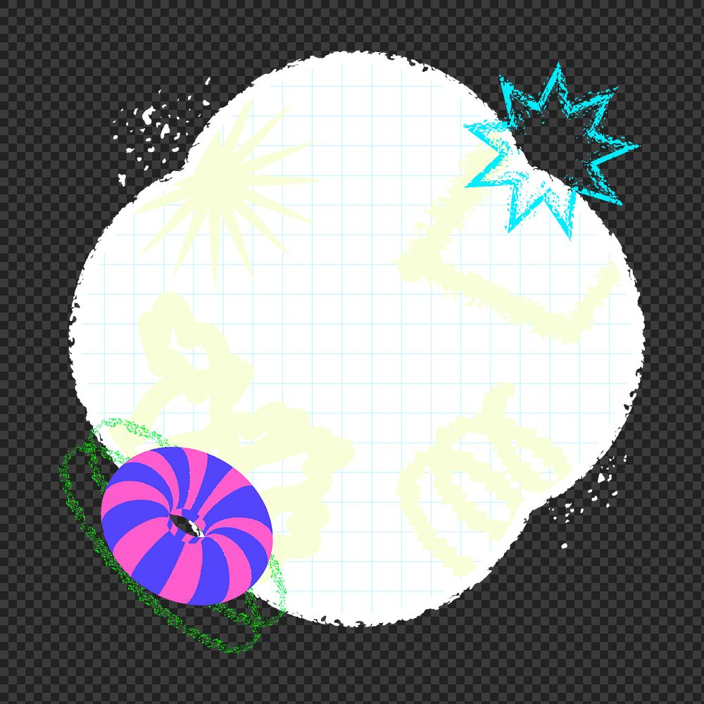 Funky png badge, op-art, psychedelic | Premium PNG - rawpixel