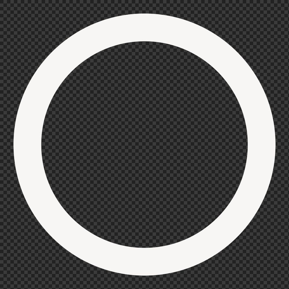 Ring circle png sticker, white | Free PNG - rawpixel