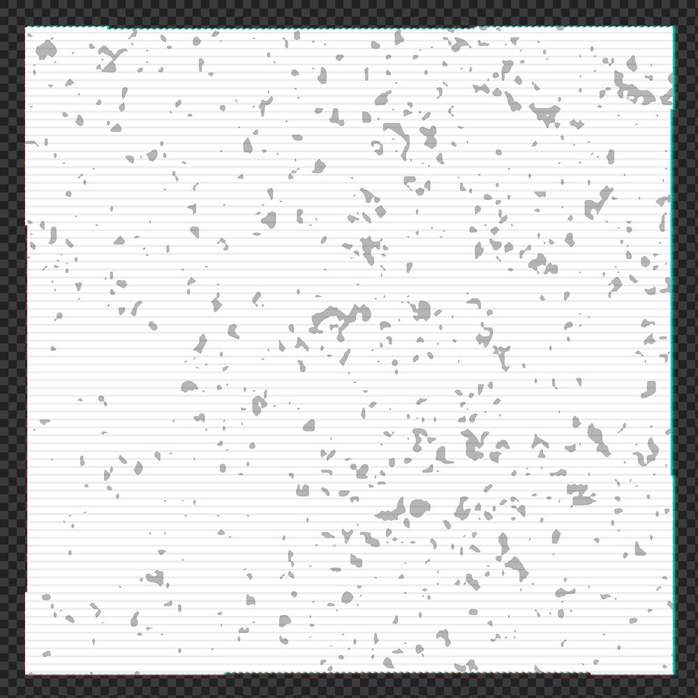 White geometric square with glitch | Free PNG Sticker - rawpixel