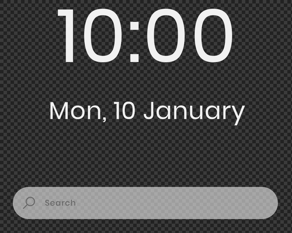 Mobile png lock screen search | Premium PNG - rawpixel