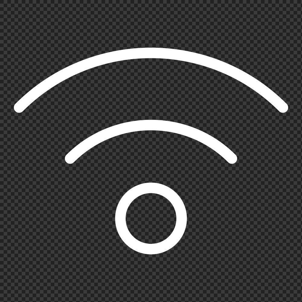 PNG white wifi symbol | Free Icons Sticker - rawpixel