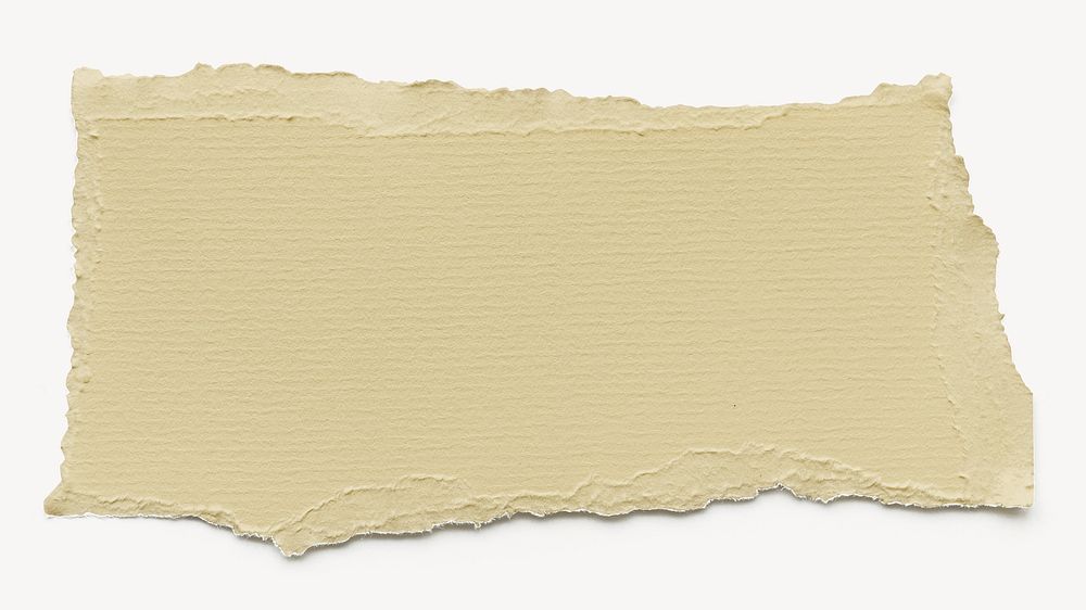 Brown torn paper cut out rectangular | Free PSD - rawpixel