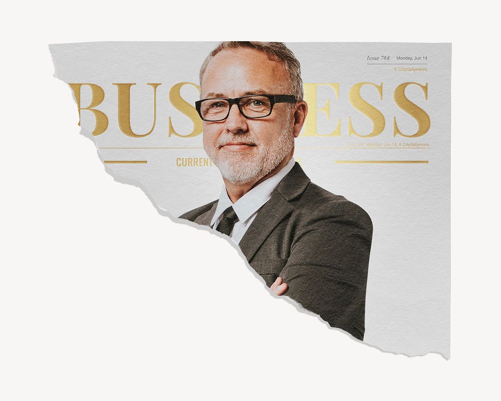 Successful businessman ripped paper, business | Free Photo - rawpixel