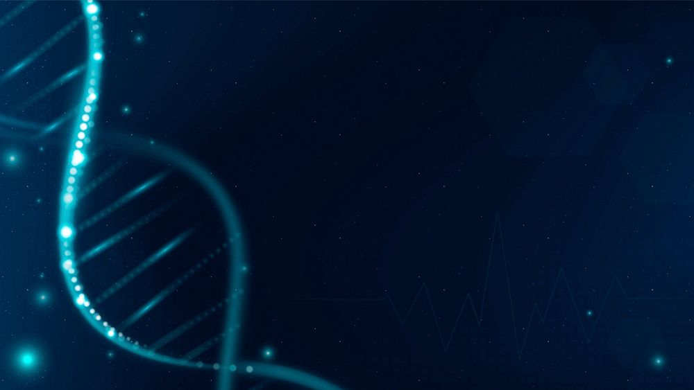 DNA biotechnology science background in blue | Free Photo - rawpixel