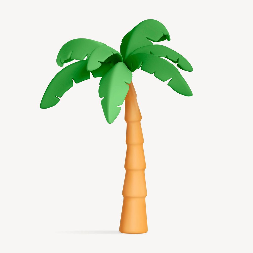 3D coconut tree collage element, | Premium PSD Illustration - rawpixel