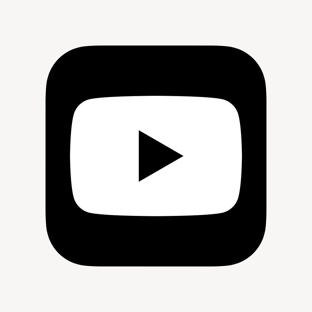YouTube flat graphic icon for social | Free Icons - rawpixel