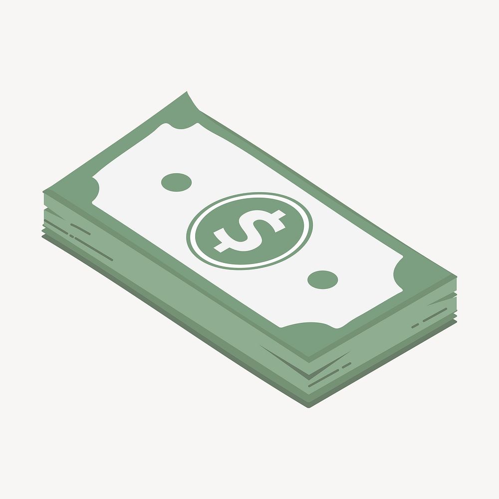 Dollar note clipart, cute cartoon | Free PSD Illustration - rawpixel