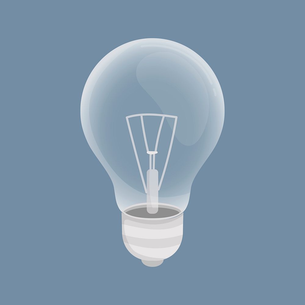 Light bulb clipart, cute cartoon | Free PSD Illustration - rawpixel