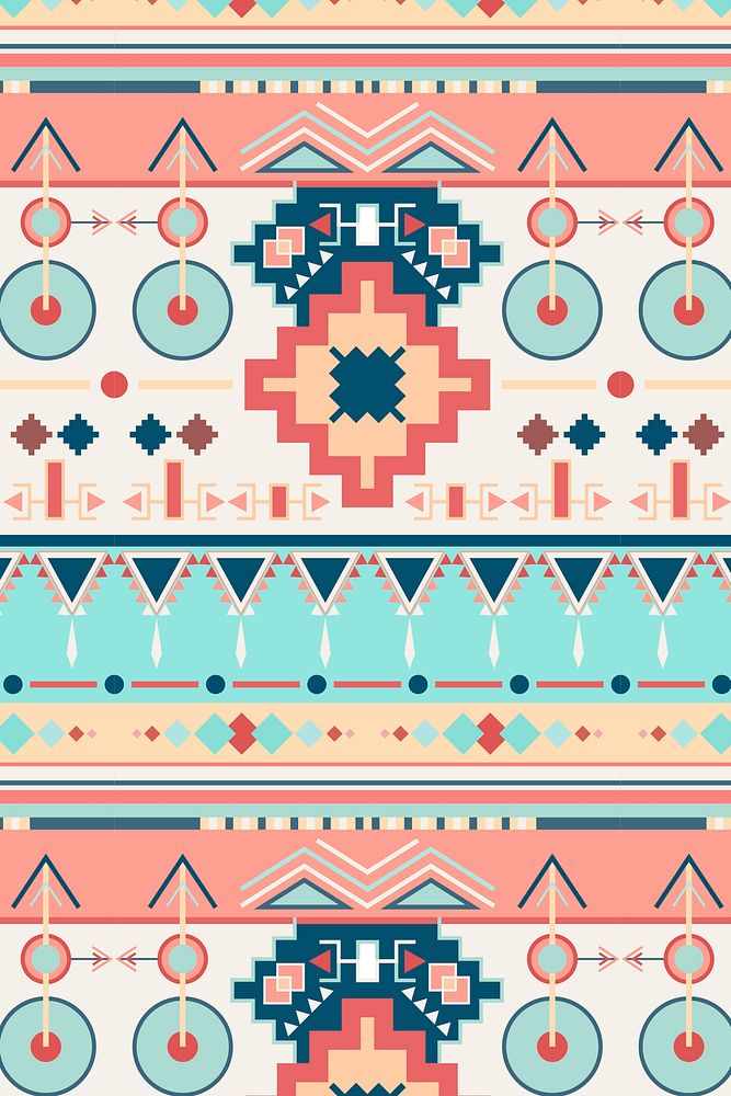 Aesthetic tribal pattern background, ethnic | Free Vector - rawpixel