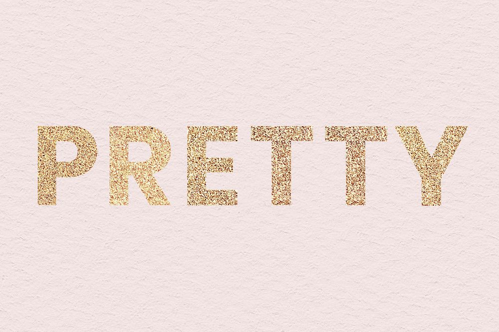 Glittery pretty typography wallpaper background | Free Photo - rawpixel