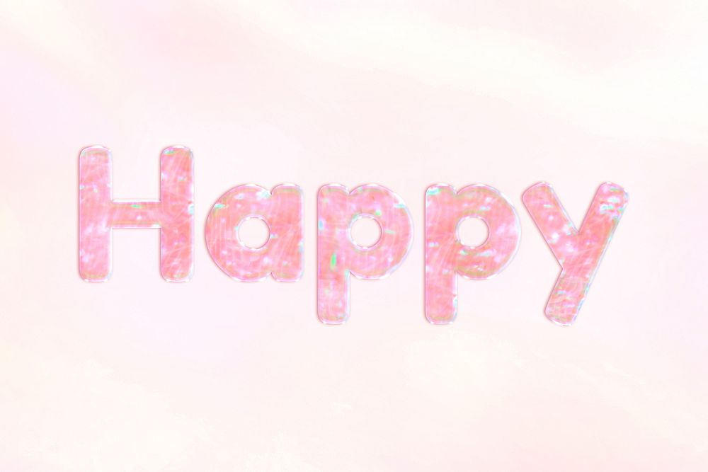 Happy word art bling bling | Free Photo - rawpixel