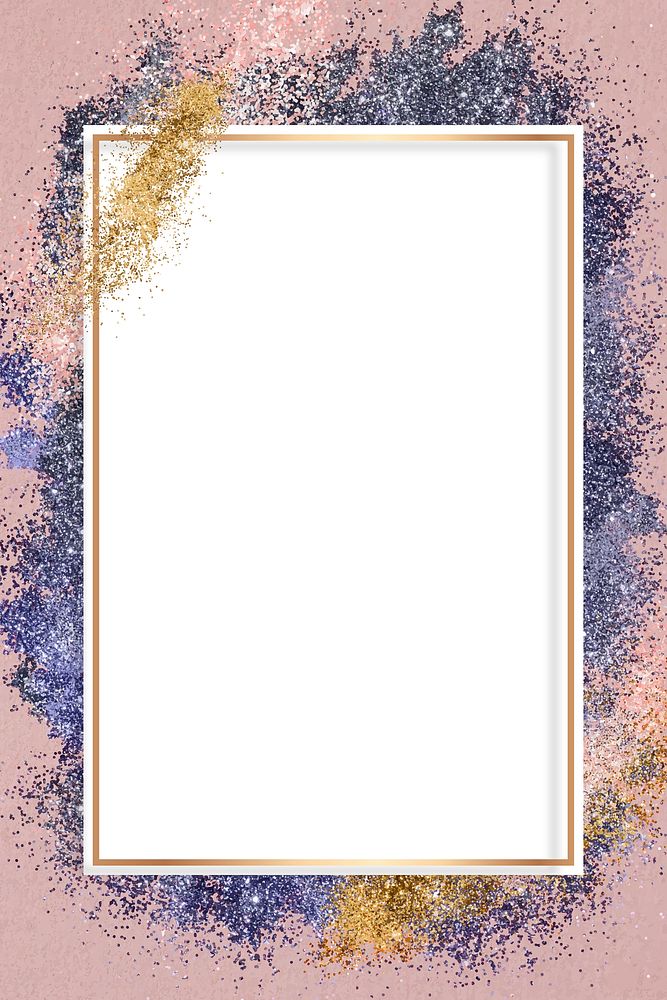 Glitter frame vector pink sparkly | Premium Vector - rawpixel
