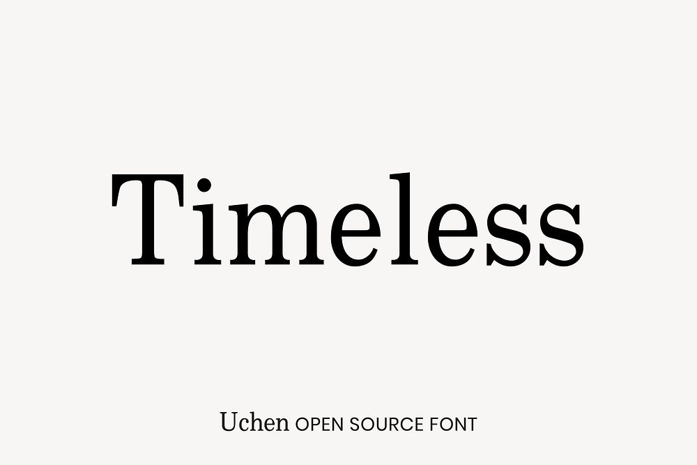 Uchen open source font by Christopher | Free Font Add-on - rawpixel
