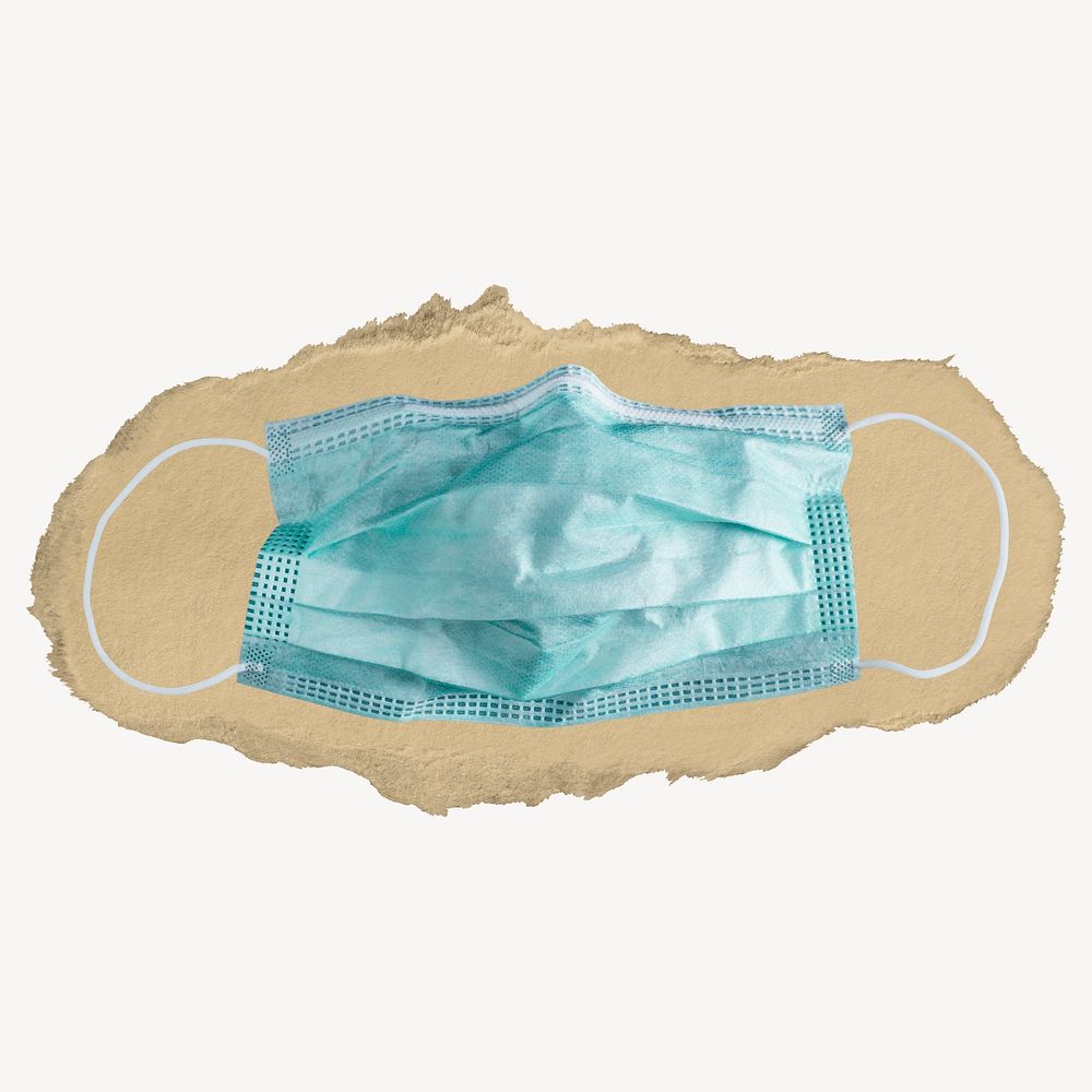Medical mask ripped paper isolated | Free Photo - rawpixel