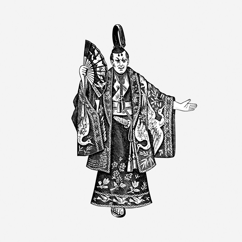 Mikado, Emperor of Japan drawing, | Free Photo - rawpixel