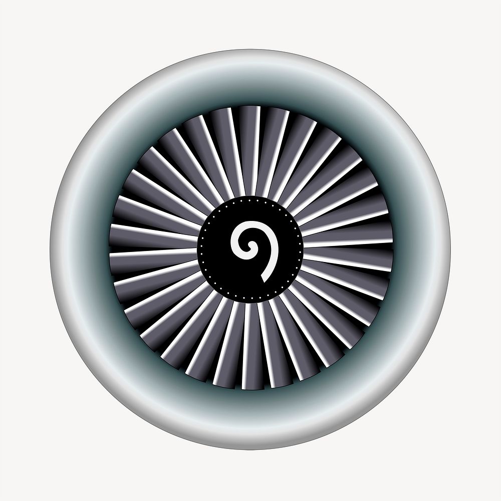 Jet engine clipart, aircraft illustration | Free PSD - rawpixel