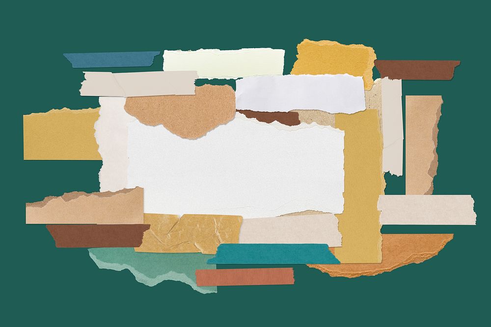 Blank scrap papers collage element | Free PSD - rawpixel