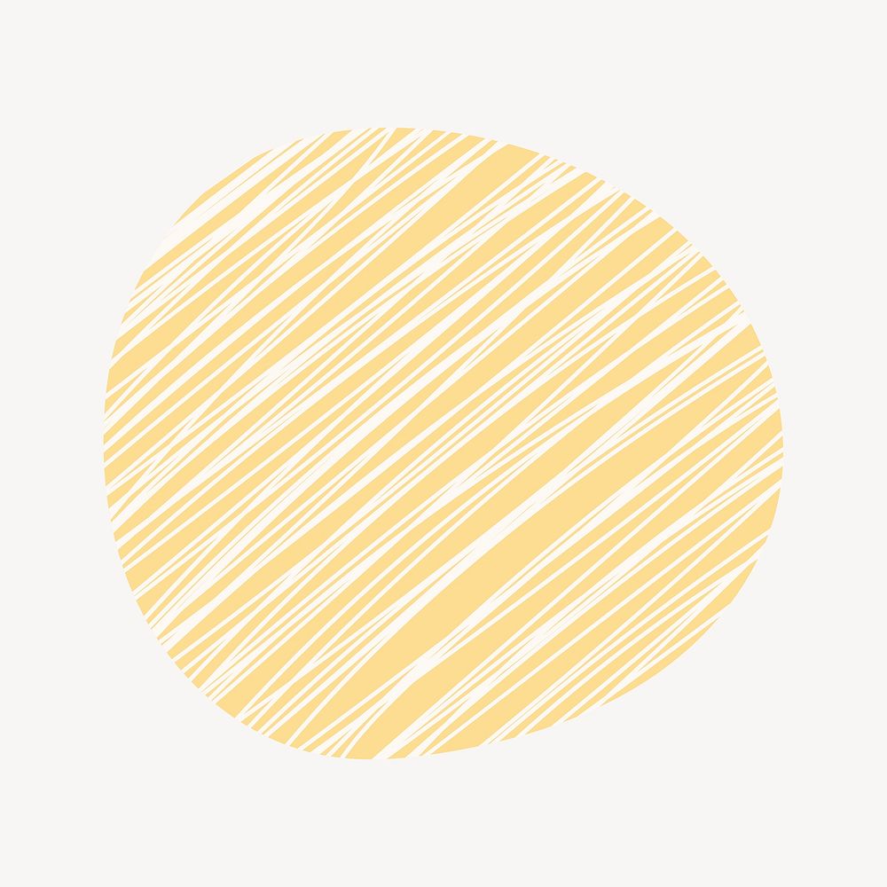 Yellow abstract round shape collage | Free PSD - rawpixel