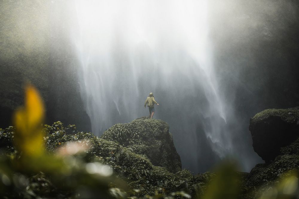 View of waterfall in Java, | Premium Photo - rawpixel