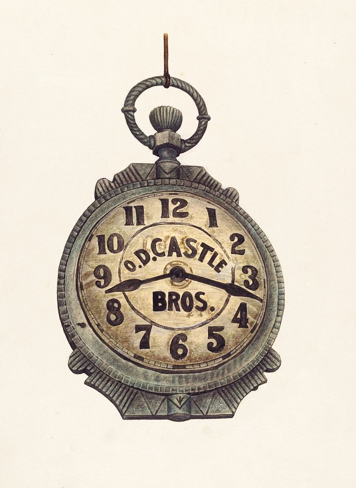 Jewelers Sign Watch (ca. 1940) | Free Photo Illustration - rawpixel