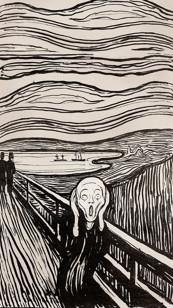 The scream iPhone wallpaper, Edvard | Premium Photo Illustration - rawpixel