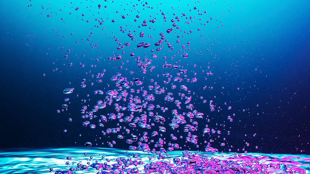 Sparkling turquoise water with bubbles | Free Photo - rawpixel