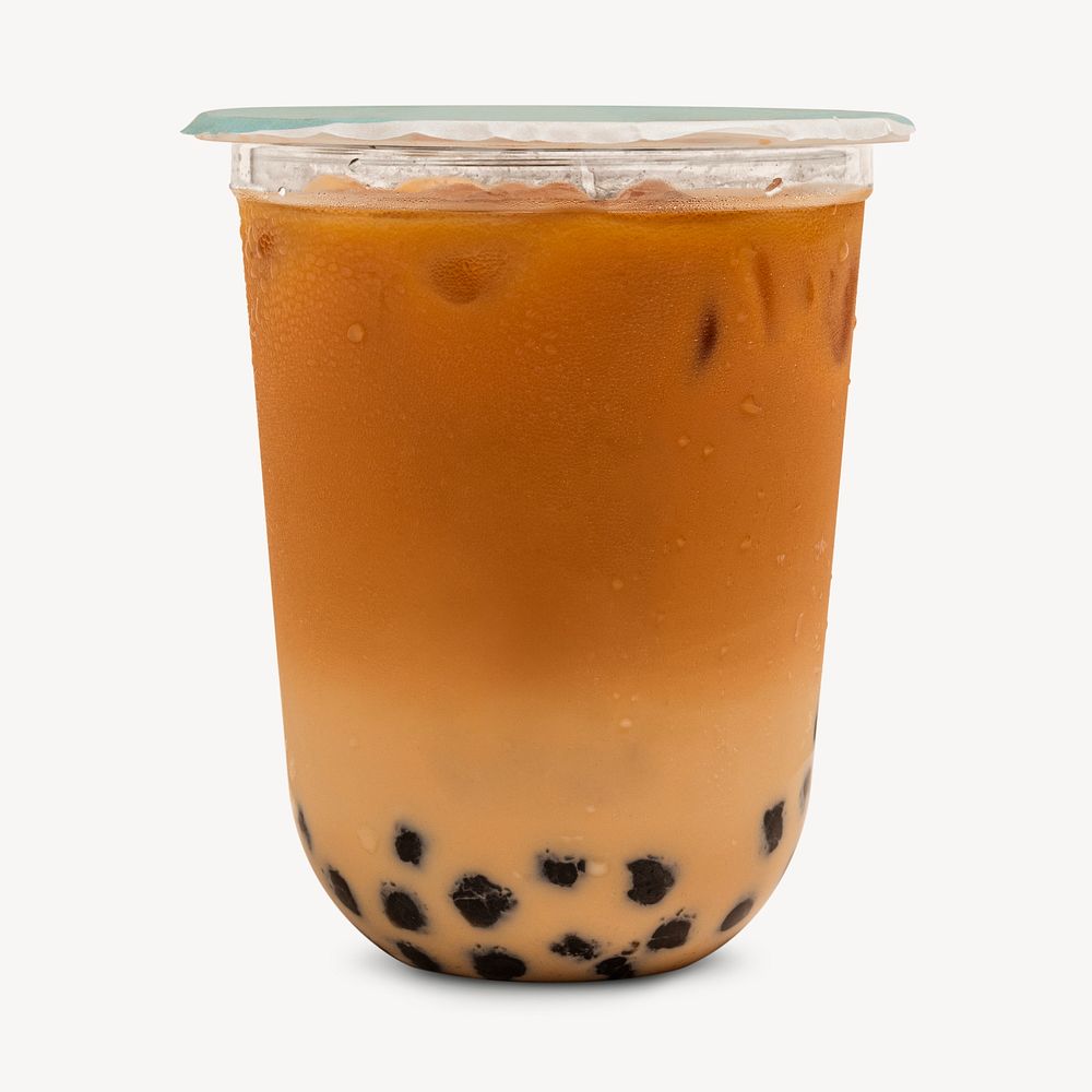 Boba tea collage element, drink | Free PSD - rawpixel