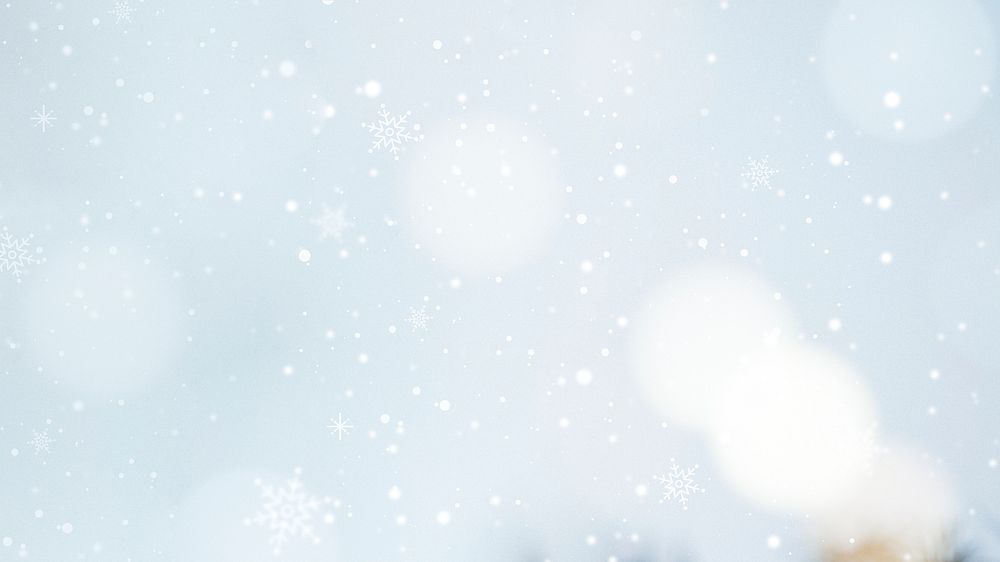 White bokeh pattern on a snowy | Premium Photo - rawpixel