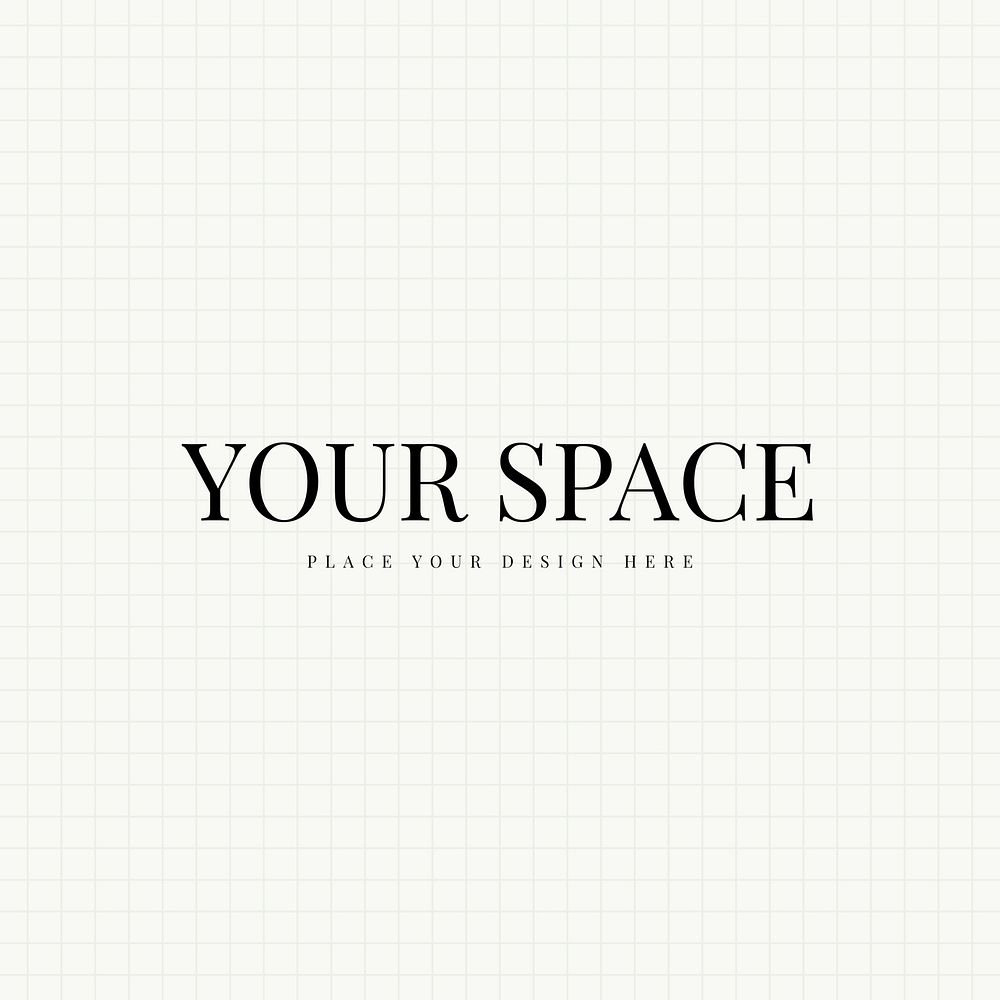 Your space template vector typography | Free Vector Template - rawpixel