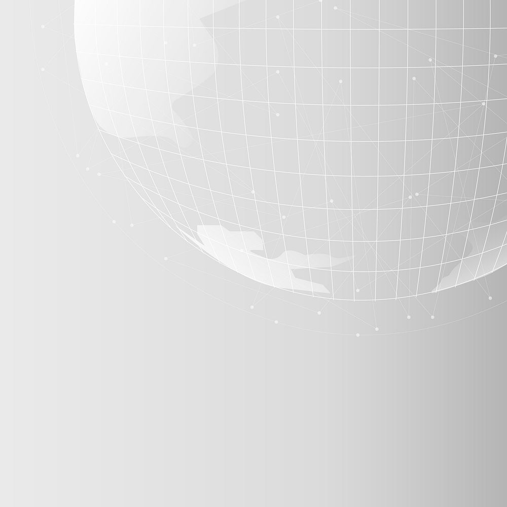 Gray globe digital grid vector | Premium Vector - rawpixel