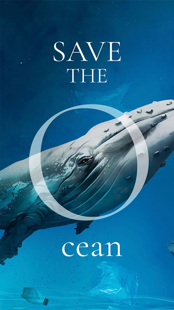 Save the ocean template vector | Premium Vector Template - rawpixel