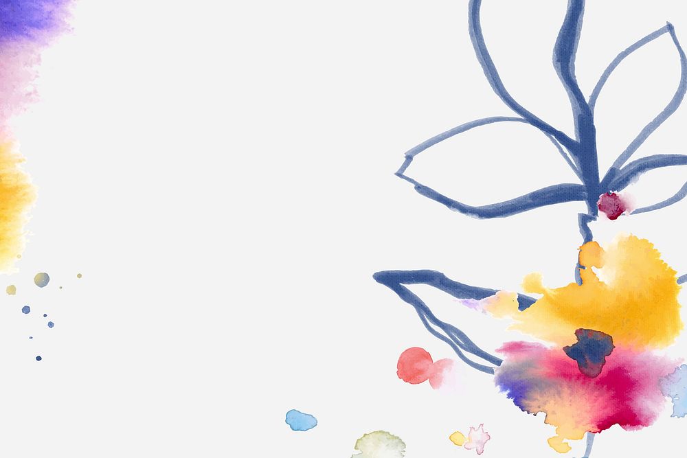 Flower desktop wallpaper background vector | Premium Vector - rawpixel