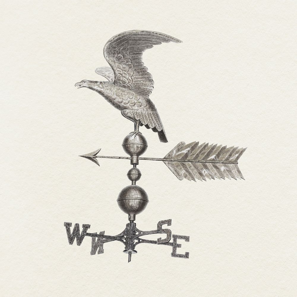 Wind vane illustration | Free Photo Illustration - rawpixel
