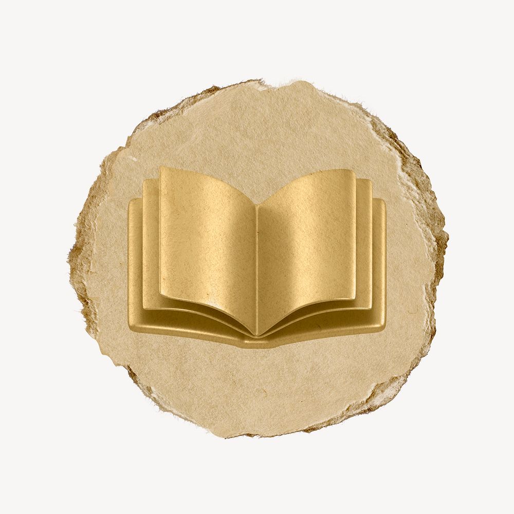 Book, education icon sticker, ripped | Premium Icons - rawpixel