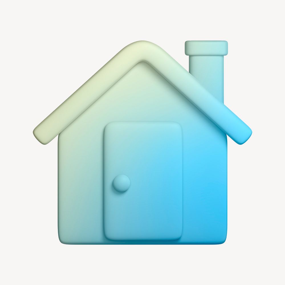 House, home screen icon, 3D | Free Icons - rawpixel