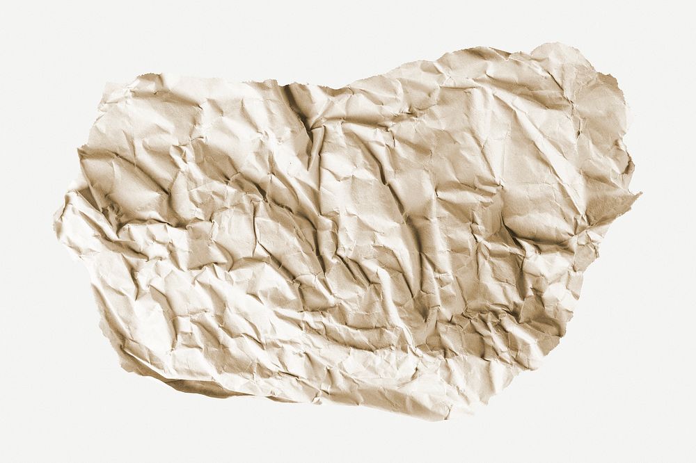 Torn crumpled paper sticker, journal | Free PSD - rawpixel