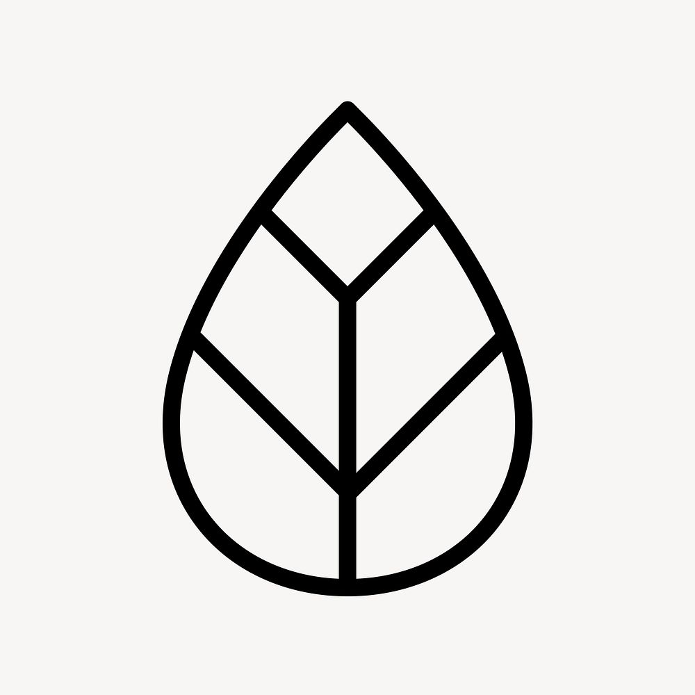 Leaf, environment line icon, minimal | Free Icons - rawpixel