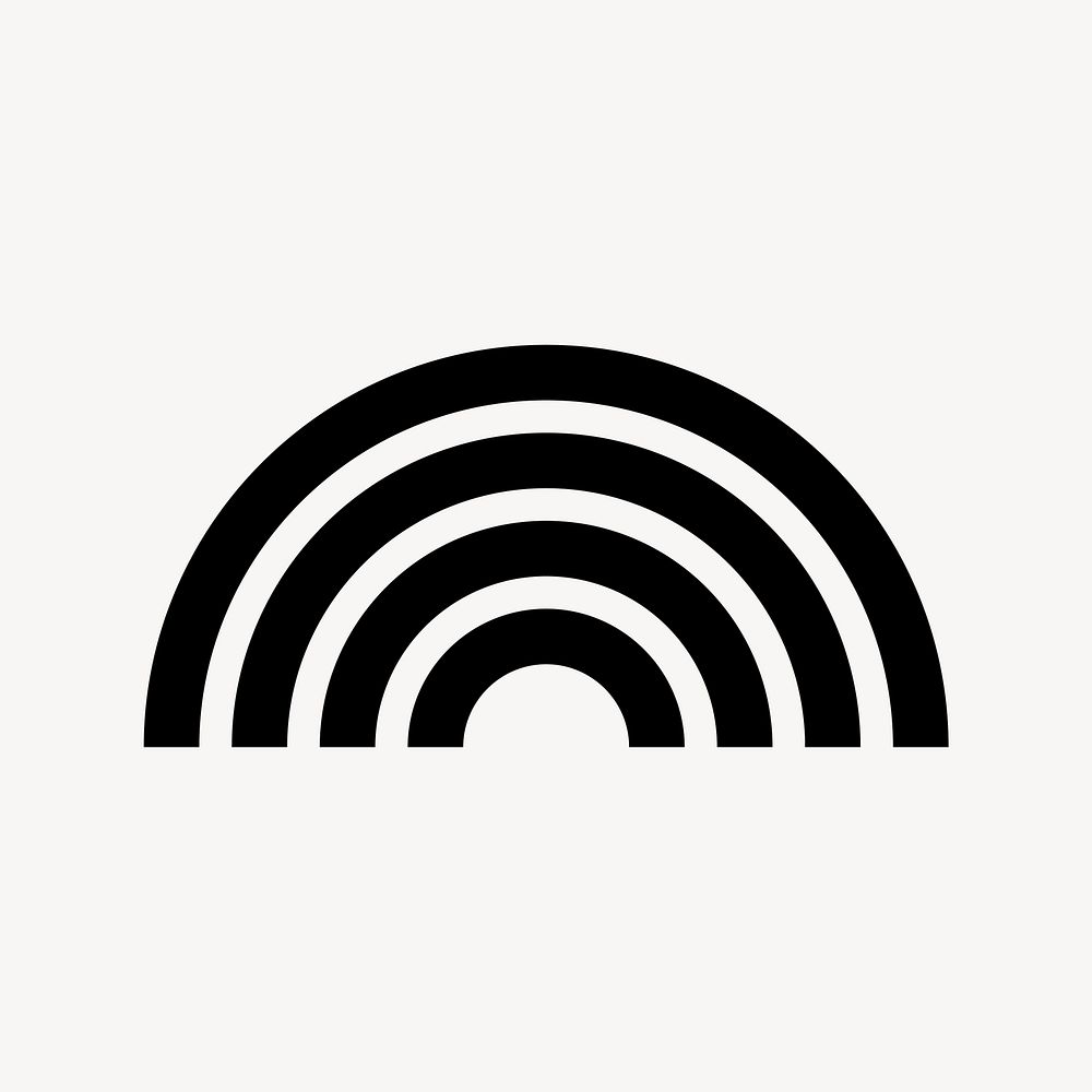 Rainbow icon, flat graphic vector | Free Icons - rawpixel