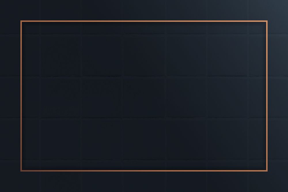 Blank rectangle bronze frame template | Premium Vector - rawpixel