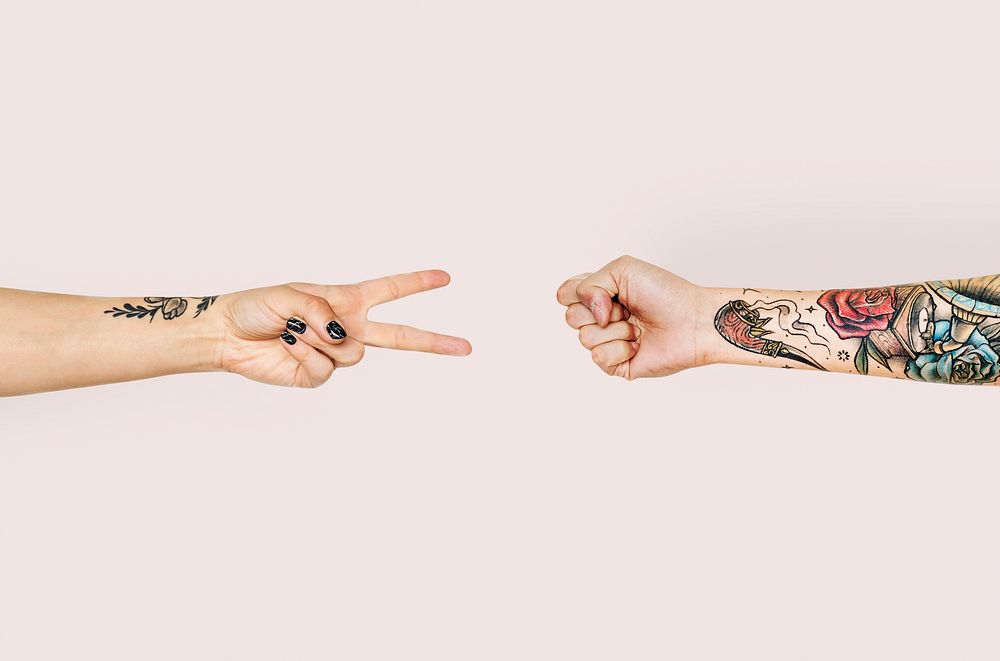 Hands playing rock-paper-scissors | Premium Photo - rawpixel