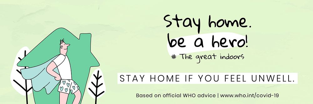 Stay home if you feel | Free Vector - rawpixel