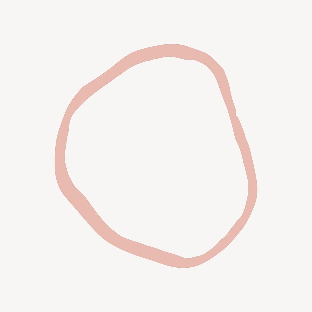 Pink circle shape sticker, outline | Premium Vector - rawpixel