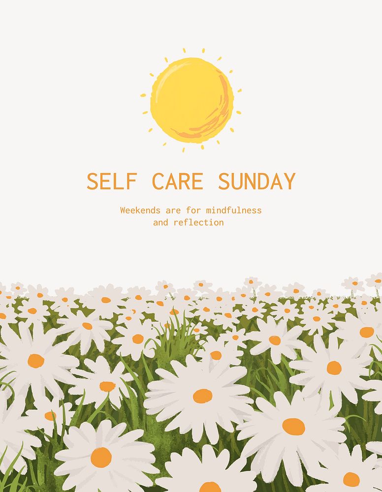 Self care flyer template, editable | Premium Vector Template - rawpixel