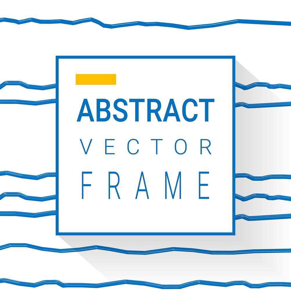 Blue square abstract frame vector | Premium Vector - rawpixel