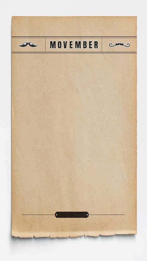 Movember vintage frame design mobile | Premium Vector - rawpixel