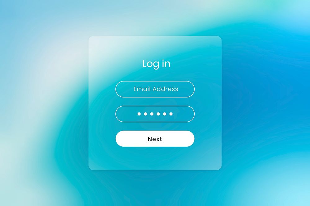 Login screen interface psd template | Free PSD - rawpixel