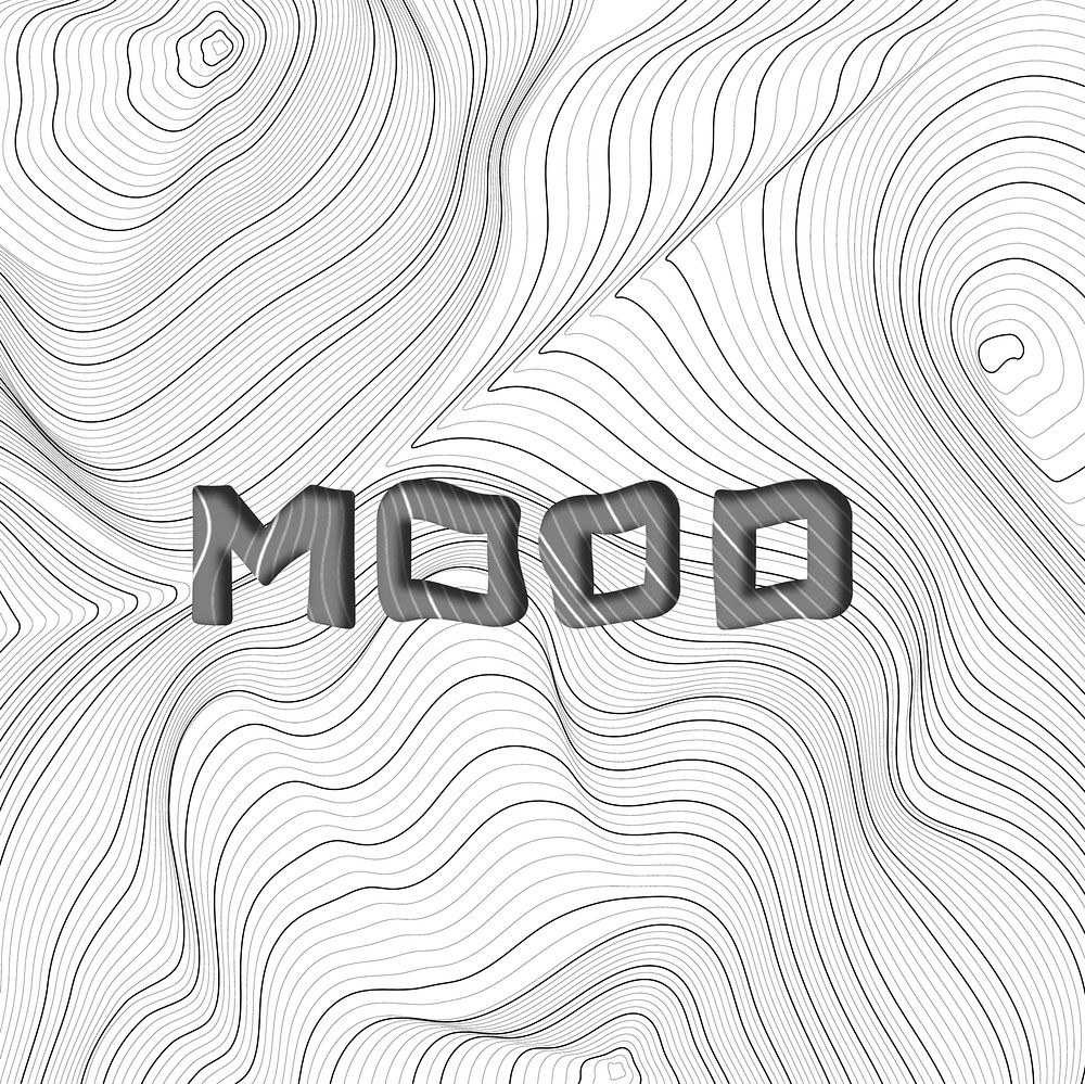 Dark gray mood word typography | Free Photo - rawpixel